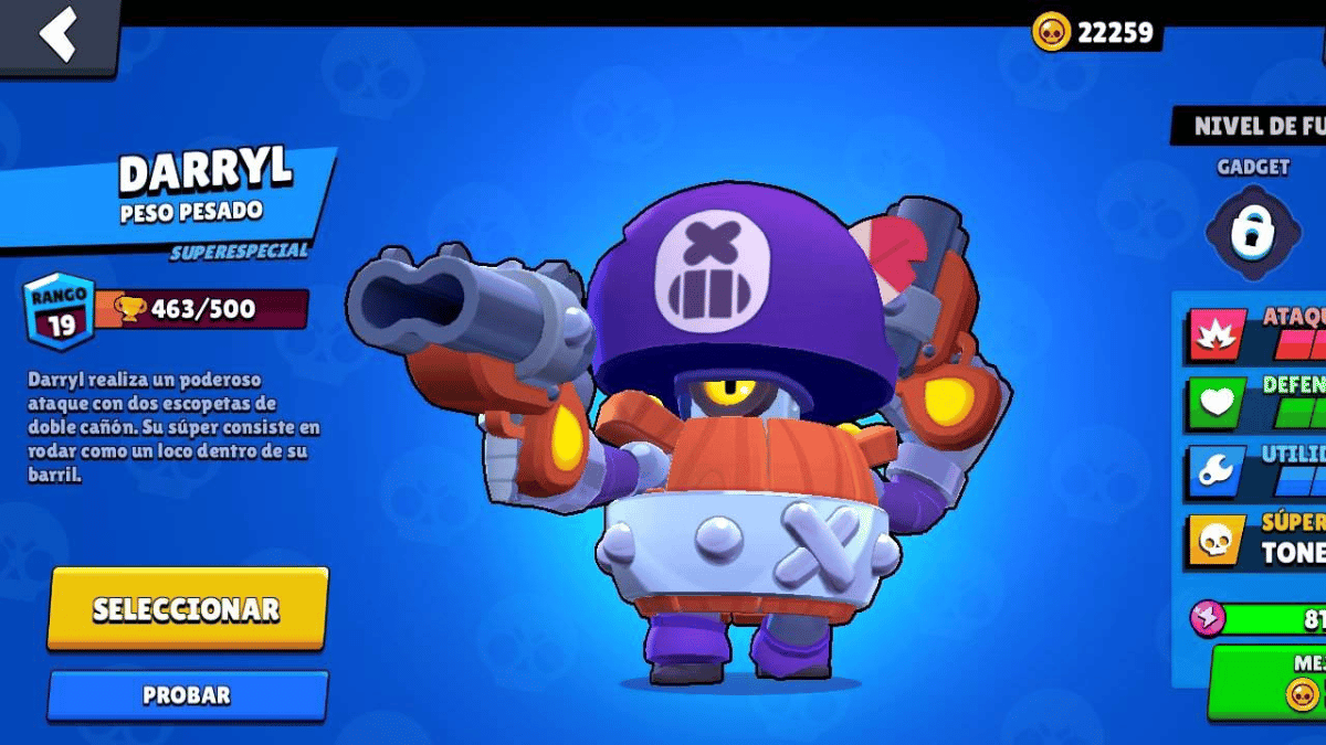 Imágenes de Darryl de Brawl Stars
